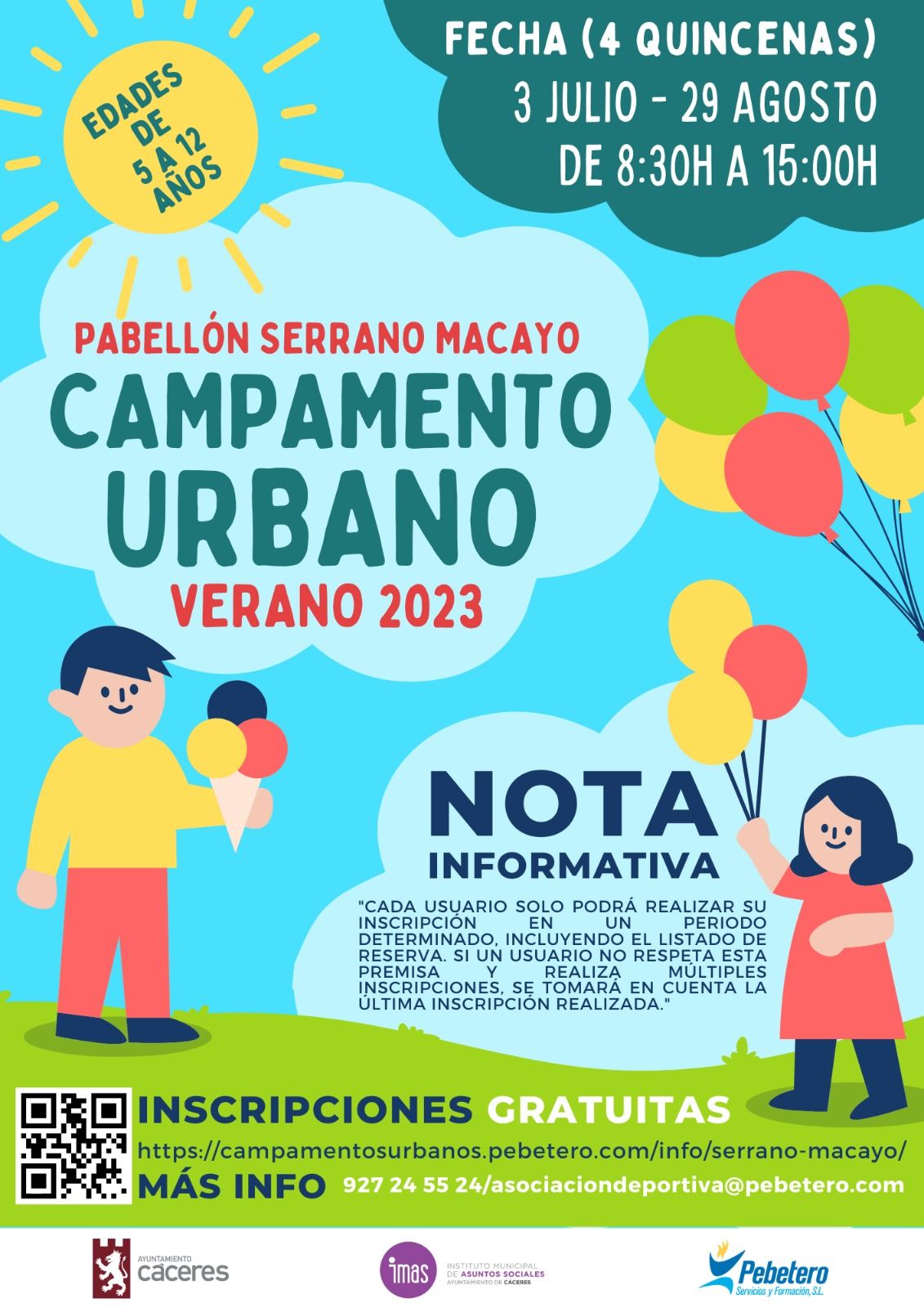 Abierto El Plazo De Inscripción Para El Campamento Urbano 2023 Del