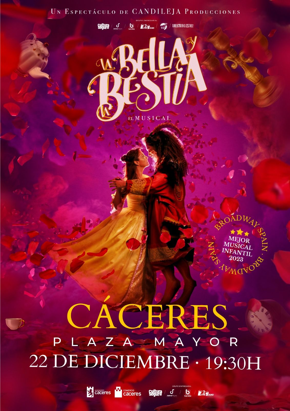 El musical de la Bella y la Bestia se celebrará finalmente este viernes ...