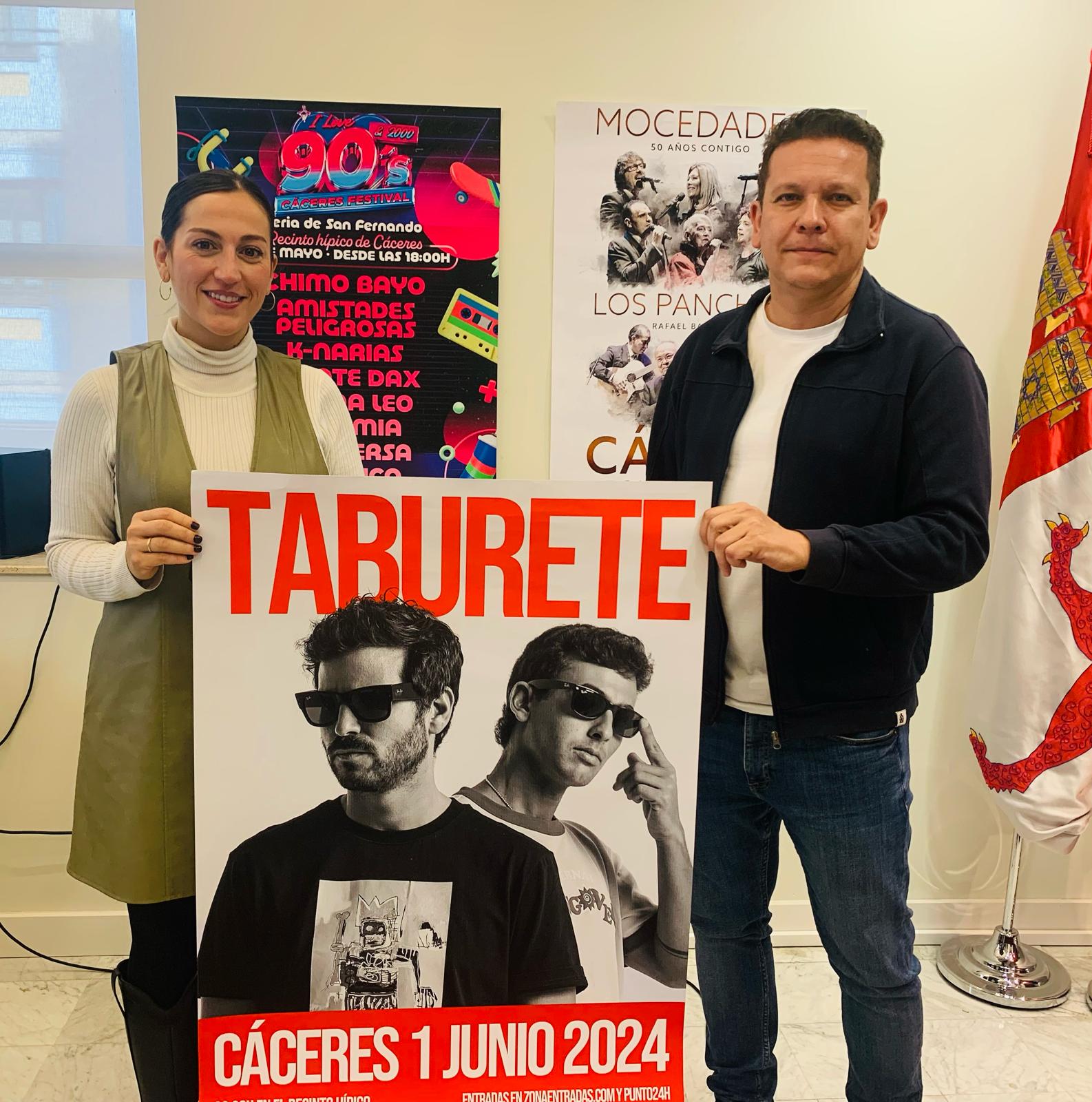 Taburete, un Festival musical de los 90 y 2000; Mocedades y los Panchos ...