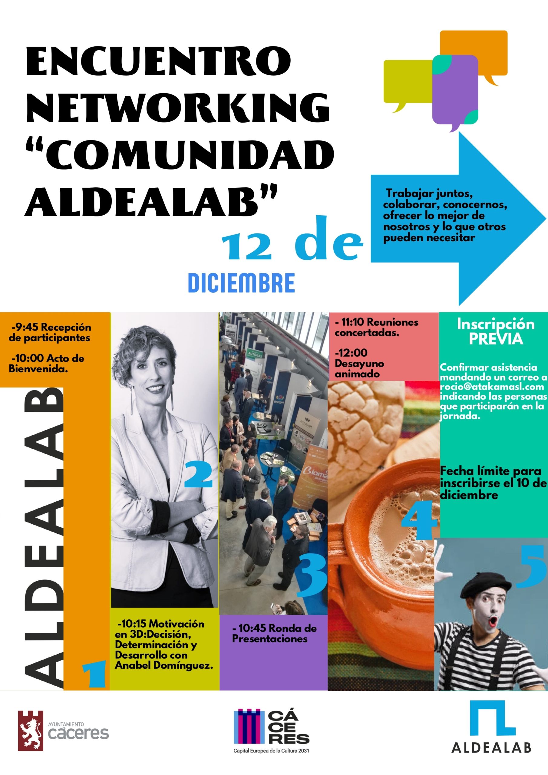 AldeaLab acoge el 12 de diciembre una jornada gratuita para potenciar el “networking” y la ...